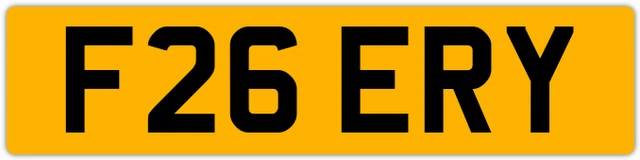 FERRY FERRARI FIERY FER 3x3 PREFIX PRIVATE REGISTRATION CAR NUMBER ...