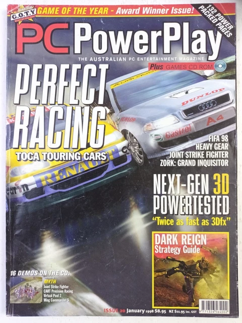 PC POWERPLAY #20 January 1998 No Cd. Toca Topuring Cars Dark Reign ...