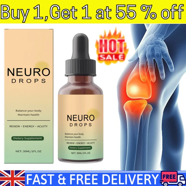 NEURO DROPS, LION'S Mane & Turmeric Adaptogen Mushroom Drops for Nerve ...