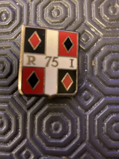 INSIGNE MILITAIRE 75 Ieme Régiment D’infanterie EUR 10,00 - PicClick FR