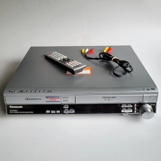 PANASONIC SA-HT830V DVD/VHS Home Theater Sound System w/remote Tested 5 ...