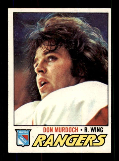1977-78 TOPPS #244 Don Murdoch NM/NM+ RC recrue NY Rangers 541227 EUR 1 ...