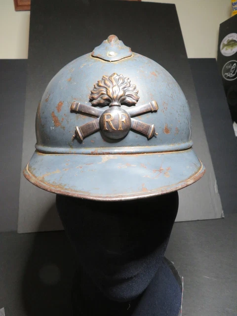 FRANCE WW1 M1915 Adrian Helmet Artillery / Tank Corps, 103rd Regt 11th ...
