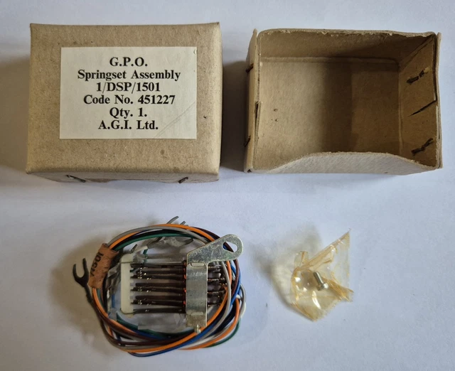 TWO GPO / Post Office Springset Assemblies 1/DSP/1501 451227 Brand New ...