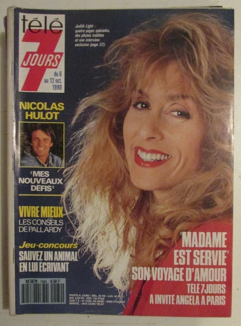 PROGRAMME TÉLÉVISION TÉLÉ 7 JOURS N° 1584 du 6 Octobre 1990 JUDITH LIGHT HULOT EUR 5,00 ...