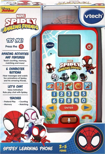 NEU VTECH SPIDEY and his Amazing Friends Spinne Lernen Handy EUR 29,85 ...