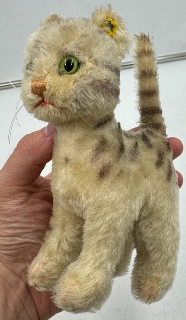 STEIFF KATZE LIZZY Plüschtier Kuscheltier Stofftier alt antik vintage ...