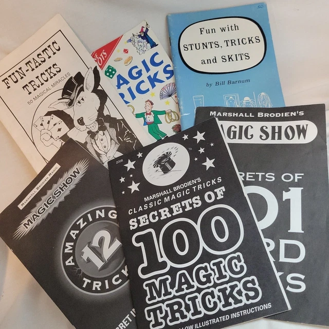 Vintage Magic Books From Various Magicians Card Tricks Conjuring Skits
