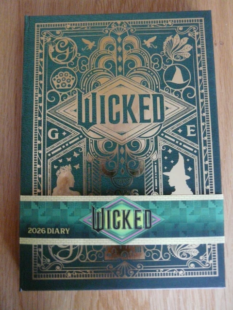 WICKED 2026 HARD COVER DIARY **NEW** £10.80 - PicClick UK