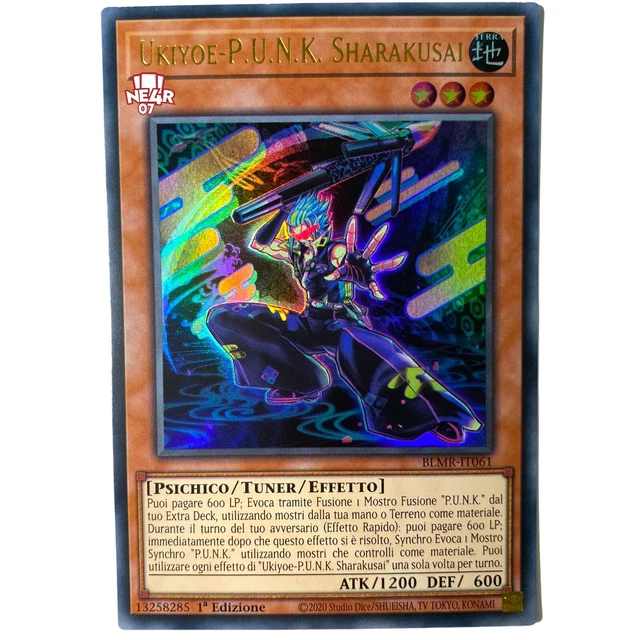 YU GI OH Ukiyoe P.U.N.K. Sharakusai punk blmr-it061 it ultra rara EUR 1 ...