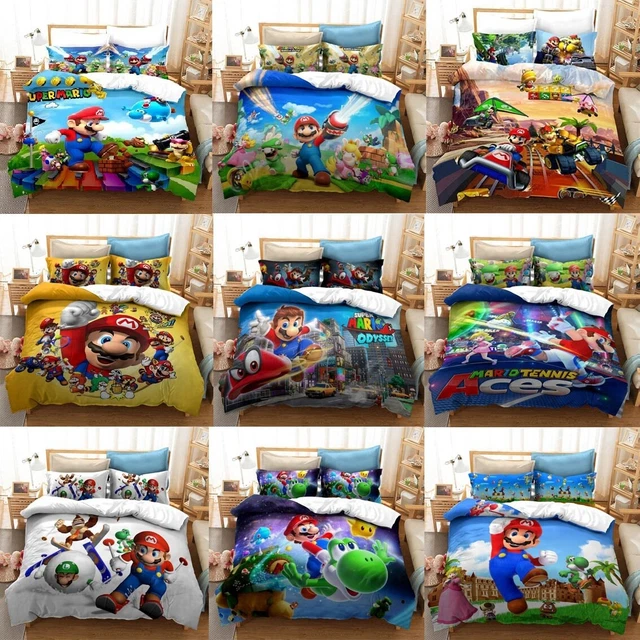 SUPER MARIO COLLECTION Single/Double/Queen/King Bed Quilt Cover Set $59 ...