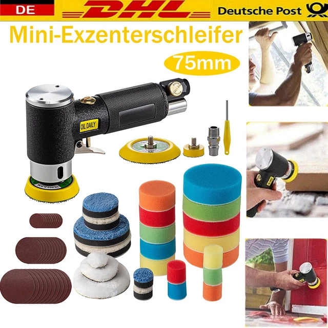 DRUCKLUFT SCHLEIFER EXZENTERSCHLEIFER Winkelschleifer Poliermaschine 1/ ...