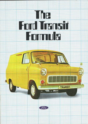 FORD TRANSIT MK1 1973-74 UK Market Sales Brochure Van Parcel Van Bus ...