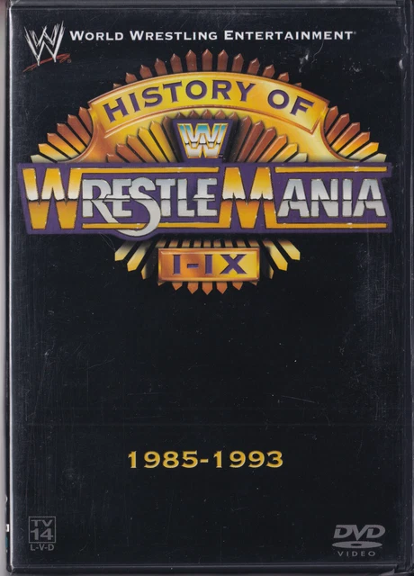 HISTORY OF WRESTLEMANIA I-IX 1985-1993 (DVD 2004) NEW SEALED R1 Wrestling WWF $19.99 - PicClick CA