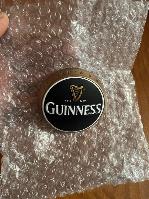GUINNESS ROUND BEER Pump Font Badge Mancave Homebar £12.00 - PicClick UK
