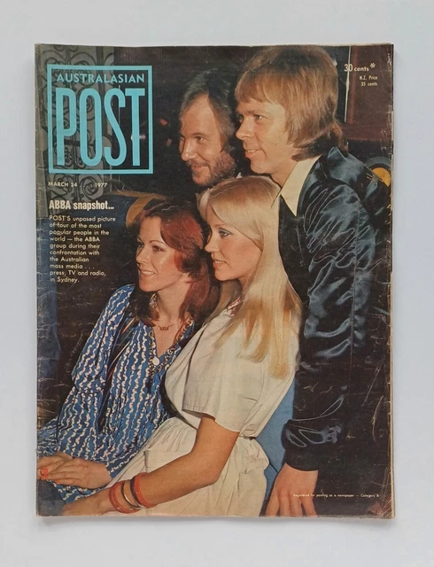 ABBA, JOHN THAW, Australasian Post Magazine, 24th March 1977 £47.51 ...
