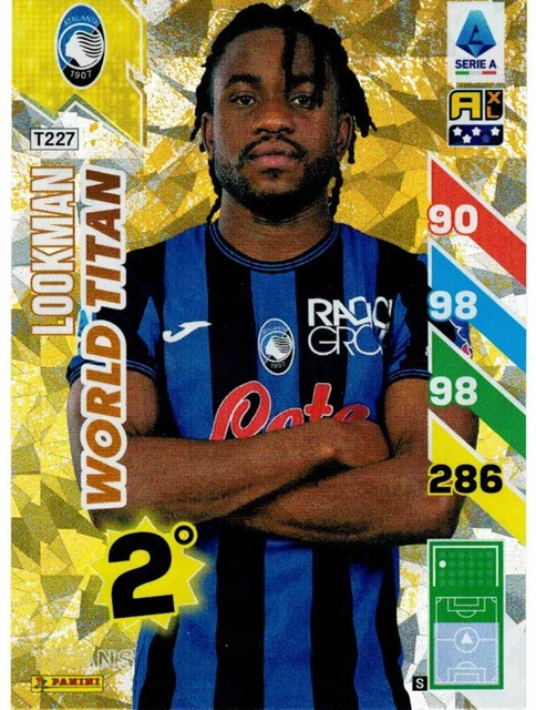 CALCIATORI ADRENALYN XL Titans 2025 Card T227 Lookman (World Titan) Atalanta EUR 3,50 - PicClick IT