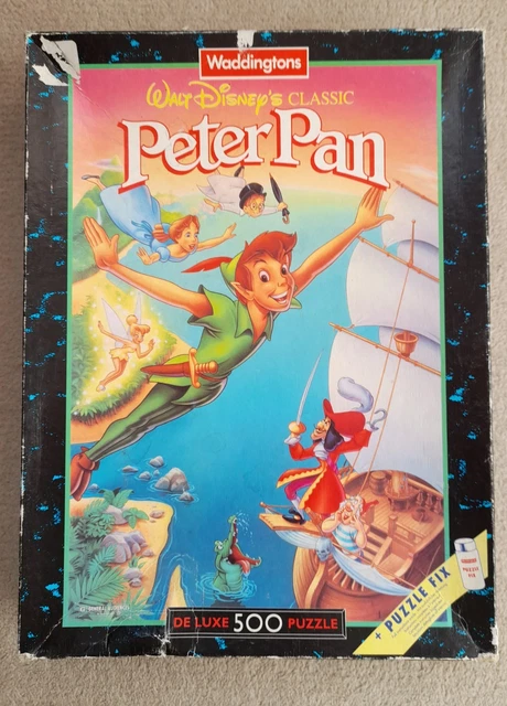 WADDINGTONS DE LUXE "Peter Pan " 500 Piece Jigsaw Puzzle Walt Disney ...