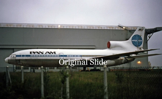 AIRCRAFT SLIDE - Pan Am L.1011 Tristar 500 N503PA @ CAMBRIDGE 1987 ...