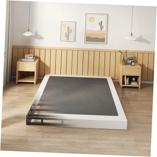 BOX SPRING SIZE Bed Base, Heavy Duty Metal Mattress Foundation Queen 5 ...
