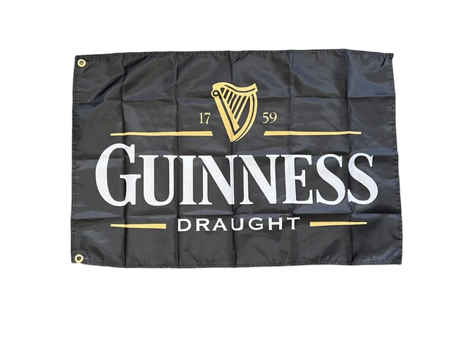 GUINNESS DRAUGHT BEER Flag 3x2 Ft Foot Banner Pub Bar set of 2 £0.99 ...