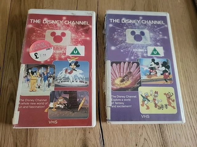 VERY RARE 1980'S Disney Channel VHS Video Vol 6 & Vol 3 £9.99 - PicClick UK