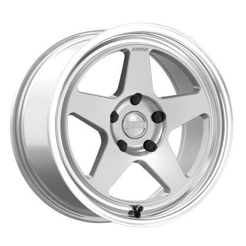 17X9 KANSEI K12H KNP Hyper Silver W/Machined Lip Wheels 5x4.5 (35mm ...
