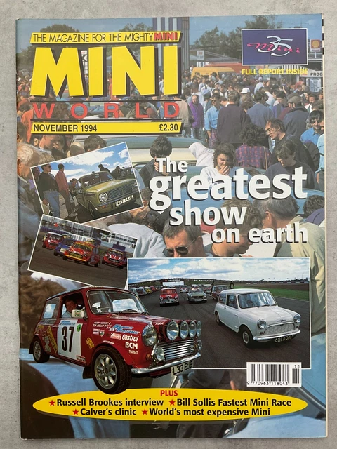 MINI WORLD MAGAZINE - November 1994 - Mini 35, Fastest Mini, Most ...