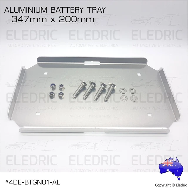 DUAL BATTERY TRAY Base Aluminium Mounting Box Ute Trailer Caravan ...