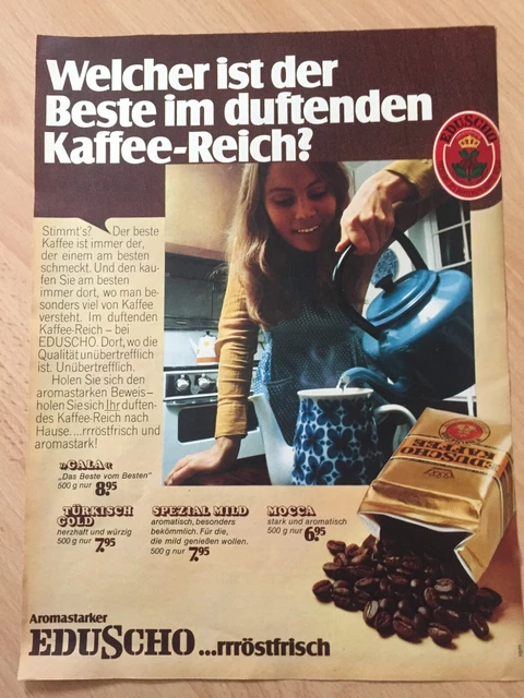 ORIG REKLAME WERBUNG 1971 EDUSCHO GALA MOCCA Bohnenkaffee EUR 4,00 ...