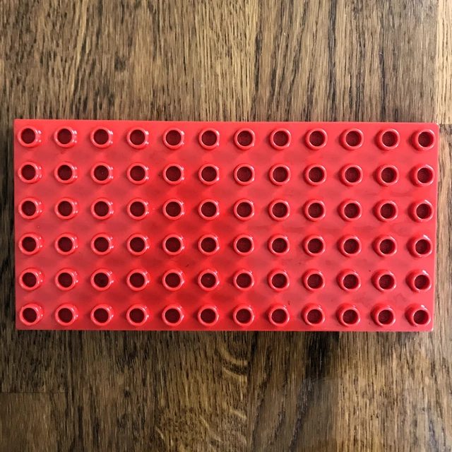 VINTAGE 1980'S LEGO Duplo red base board 12x6. £5.43 - PicClick UK