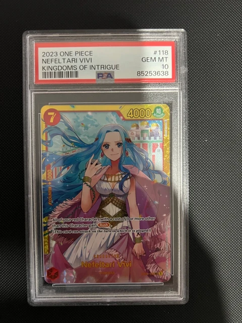 ONE PIECE TCG Nefeltari Vivi Kingdoms of Intrigue OP04-118 PSA 10 Gem Mint $121.91 - PicClick AU