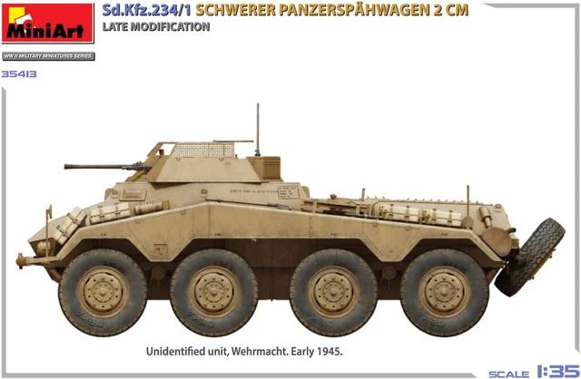 MINIART 1:35 - Sd.Kfz.234/1 Panzerspahwagen (2cm) Tardivo (US IMPORT ...