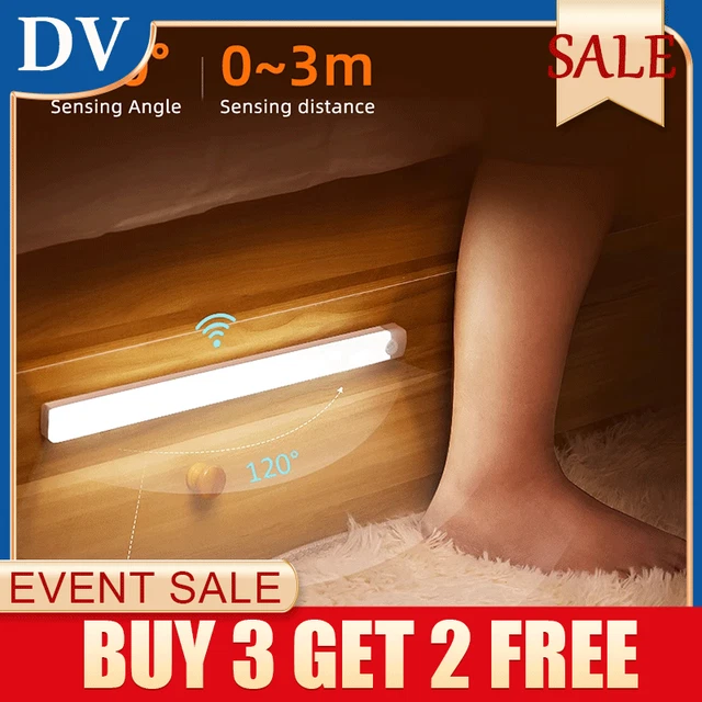12-44LED SUPER BRIGHT PIR Motion Sensor Strip Light Magnetic Stair ...