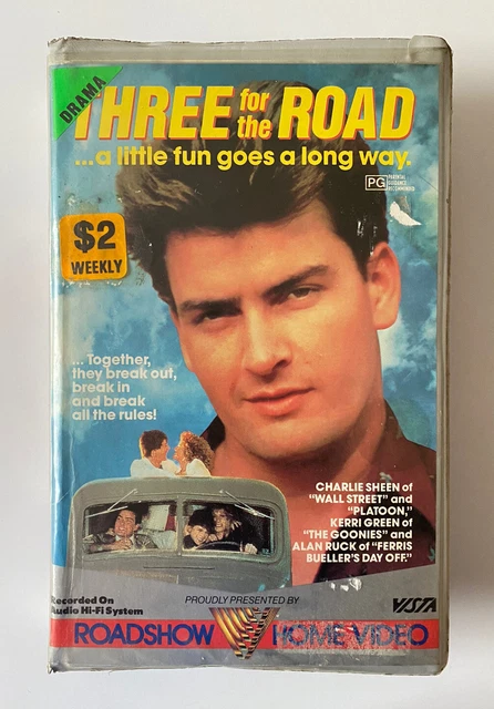 THREE FOR THE Road [VHS] Roadshow Video Big Box Ex-Rental Tape Clamshell 1987 £18.52 - PicClick UK