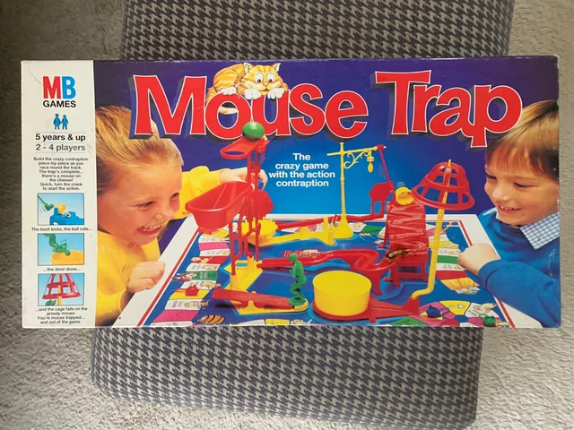 VINTAGE MB GAMES Mouse Trap Board Game 1996 Complete Excellent ...