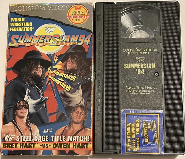 BANDE VIDÉO WWF Summerslam 1994 Coliseum VHS WWF Wrestling Undertaker Bret Hart EUR 32,96 ...