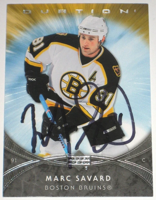 MARC SAVARD SIGNED Upper Deck Ovation Boston Bruins Card Autograph Auto ...