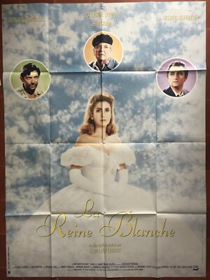 AFFICHE LA REINE BLANCHE Giraudeau CATHERINE DENEUVE Pierre et Gilles 120x160cm EUR 20,00 ...