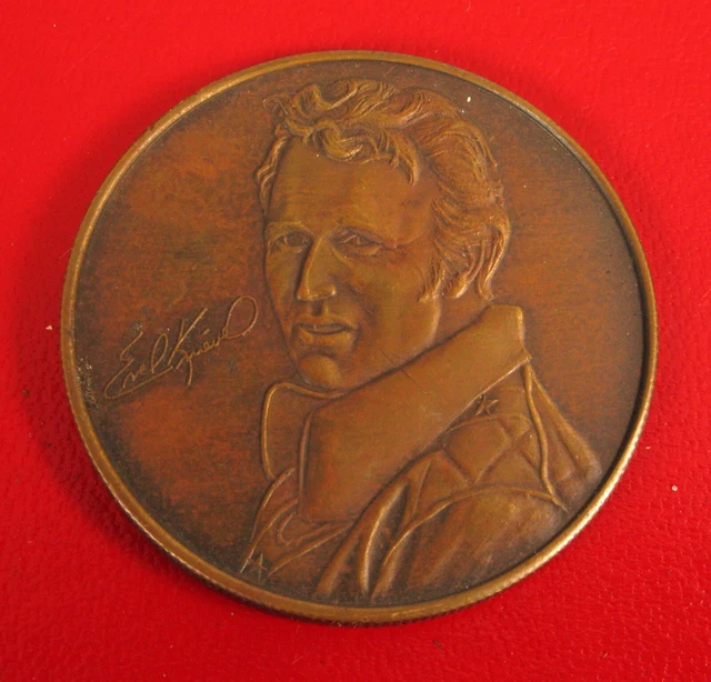 EVEL KNIEVEL THE Last Of The Gladiators 1972 Daredevil Motorcycle TOKEN ...