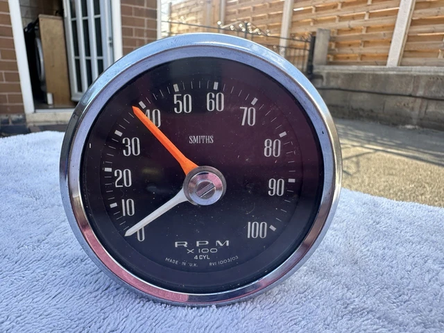 SMITHS REV COUNTER l 10,000 RPM RVI 1003/03 AUSTIN MINI COOPER GOOD ...