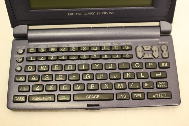 CASIO SF-7100SY DIGITAL Diary Pc Sync 1Mb Personal Organiser Scheduling ...