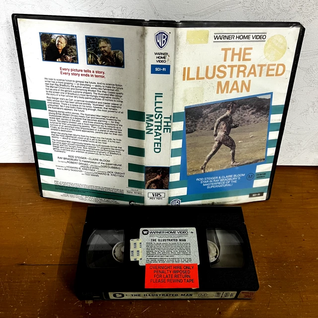 THE ILLUSTRATED MAN Rare Vintage Ex-Rental Video VHS WARNER $40.00 ...