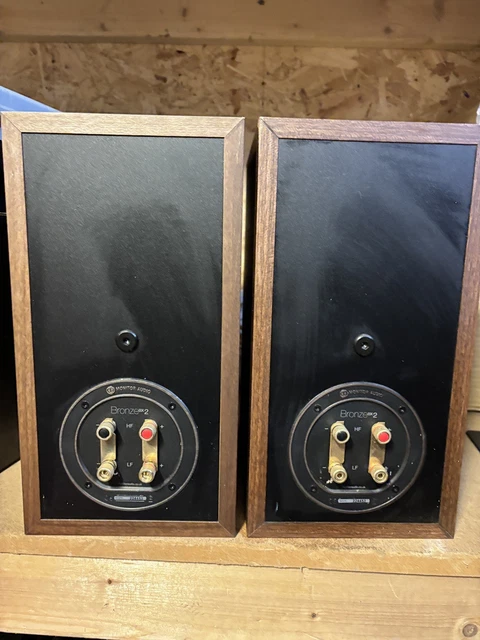 MONITOR AUDIO BX2 Natural Oak Bookshelf Speakers Pair Hi-Fi Sound £125. ...