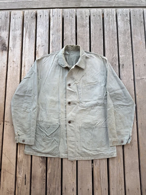 1940S VINTAGE WWII WW2 USMC Marines HBT P41 P-41 Jacket Shirt Named Two ...