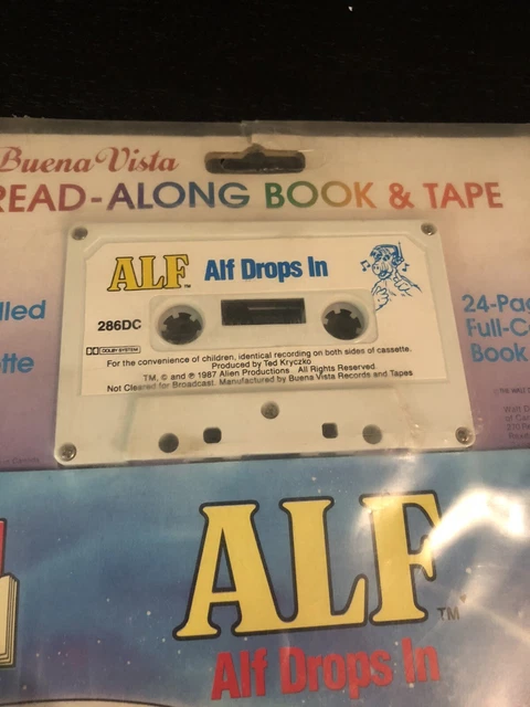 1987 DISNEY ALF Drops In Read Along Book & Cassette Vintage Sealed ...