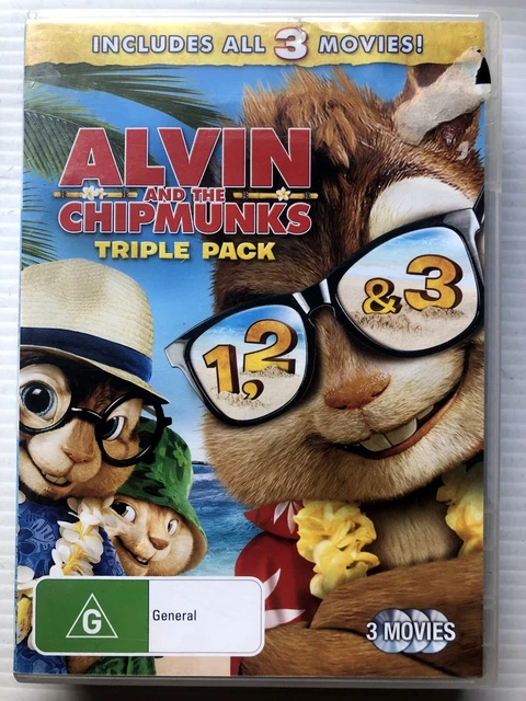 ALVIN AND THE Chipmunks Triple Pack, 1, 2 & 3 (3-Disc DVD Set, 2011 ...