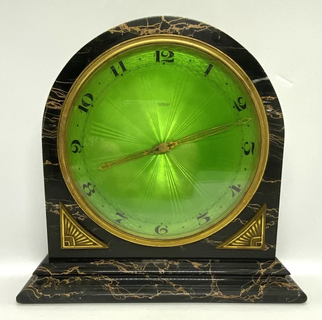 VINTAGE TURLER LECOLTRE Zurich Marble Desk Clock Not Working $4,950.00 ...