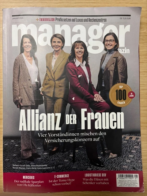 MANAGER MAGAZIN - Ausgabe Januar 2025 - 01/2025 EUR 1,00 - PicClick DE