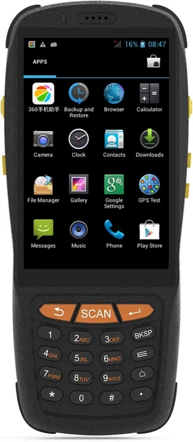 ANDROID BARCODE SCANNER, Touchscreen PDA Handheld PDA Scanner POS ...